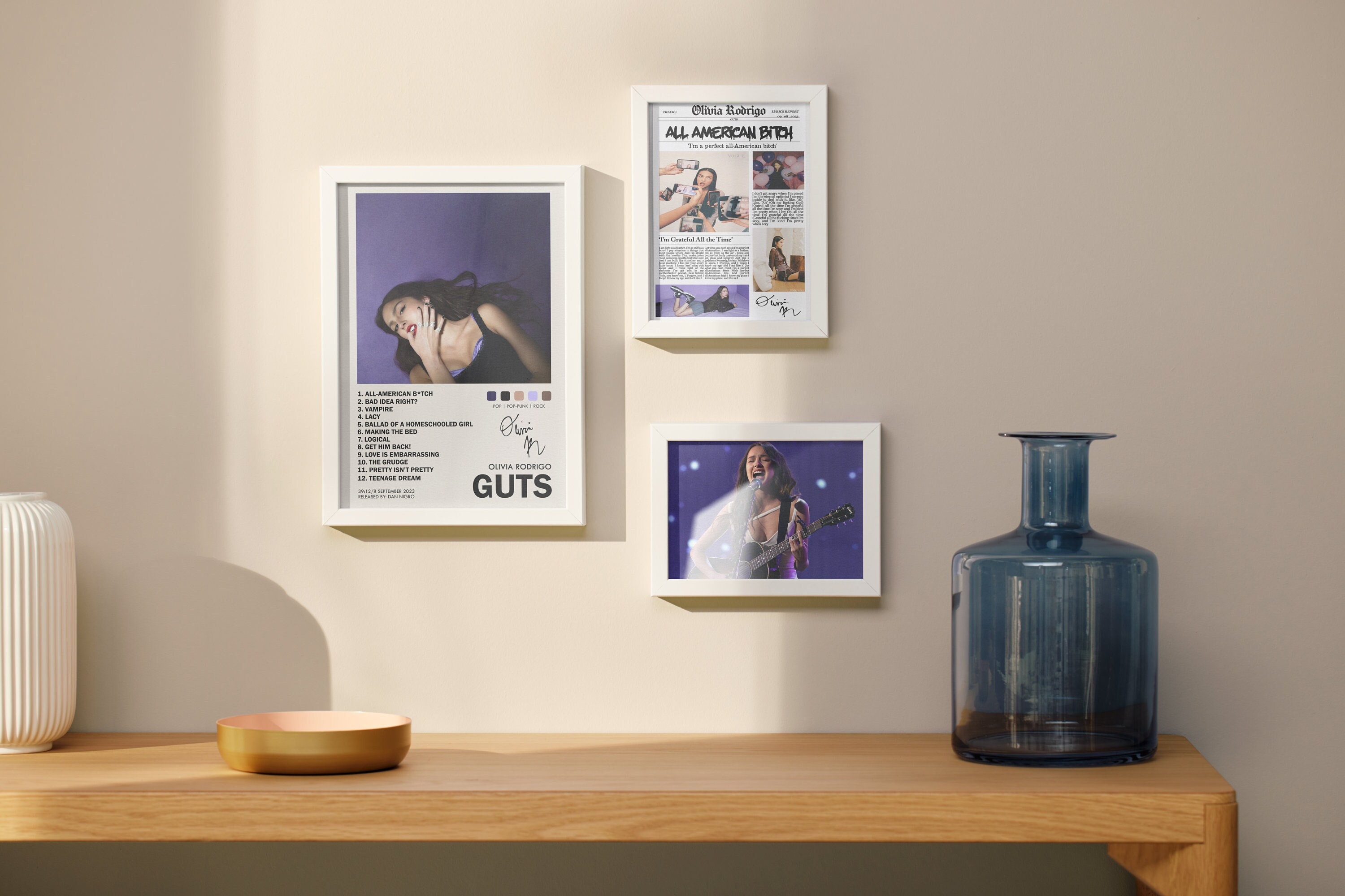 Album Cover Poster - GUTS by Olivia Rodrigo *size is Scalable* - Etsy