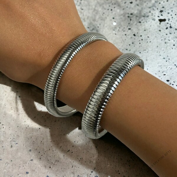 Stainless Steel Bangle - Etsy