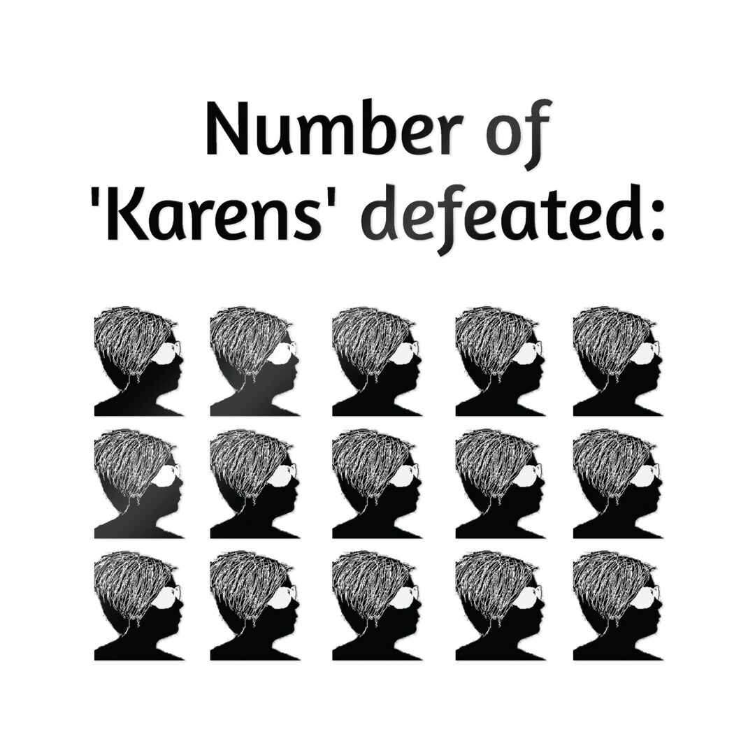 Die-cut 'karen' Defeated Count Stickers for Reddit Story Fans - Etsy