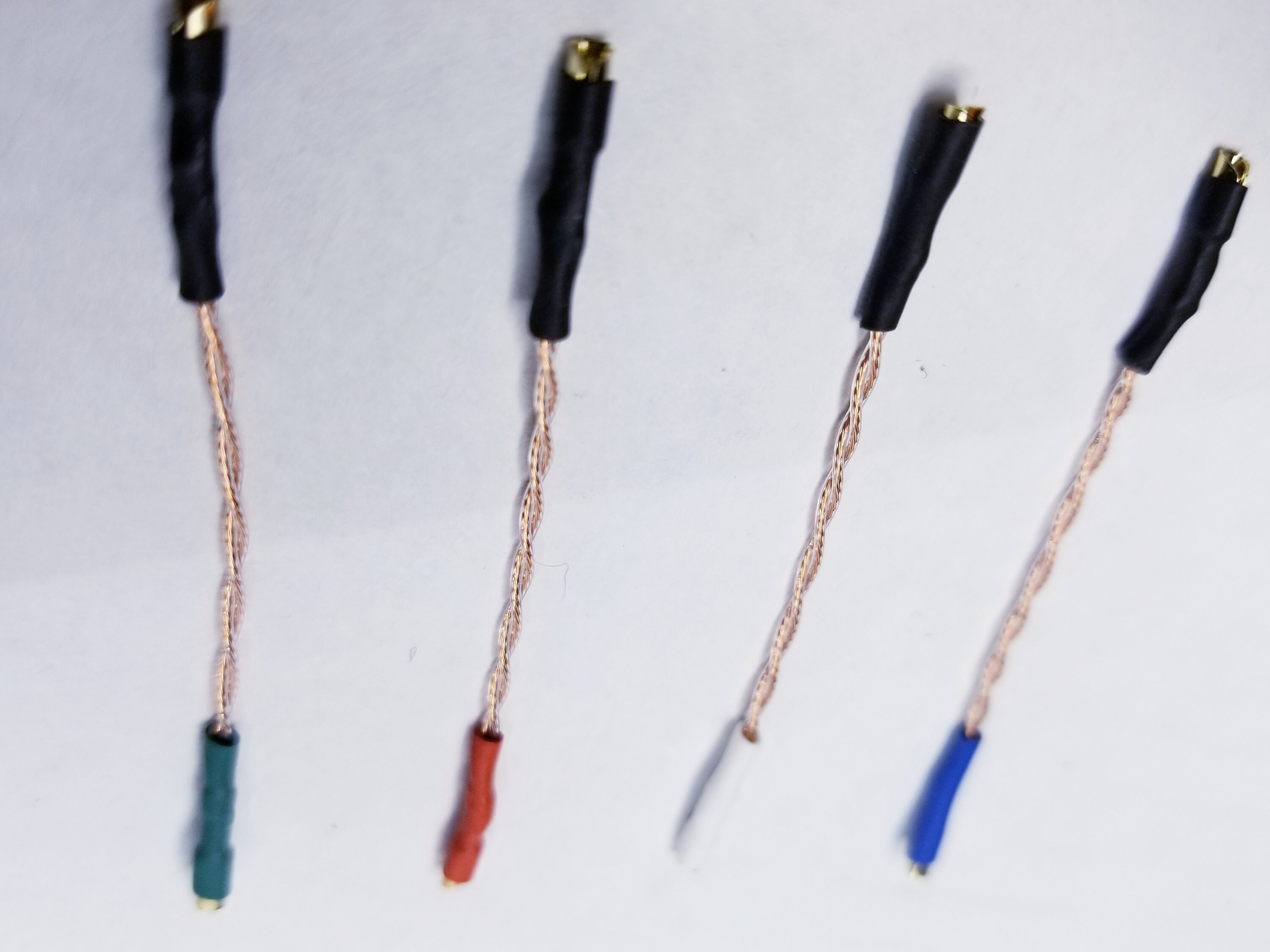 Set of 4 Crystal Litz Turntable Headshell Wire -perfect Crystal OCC ...