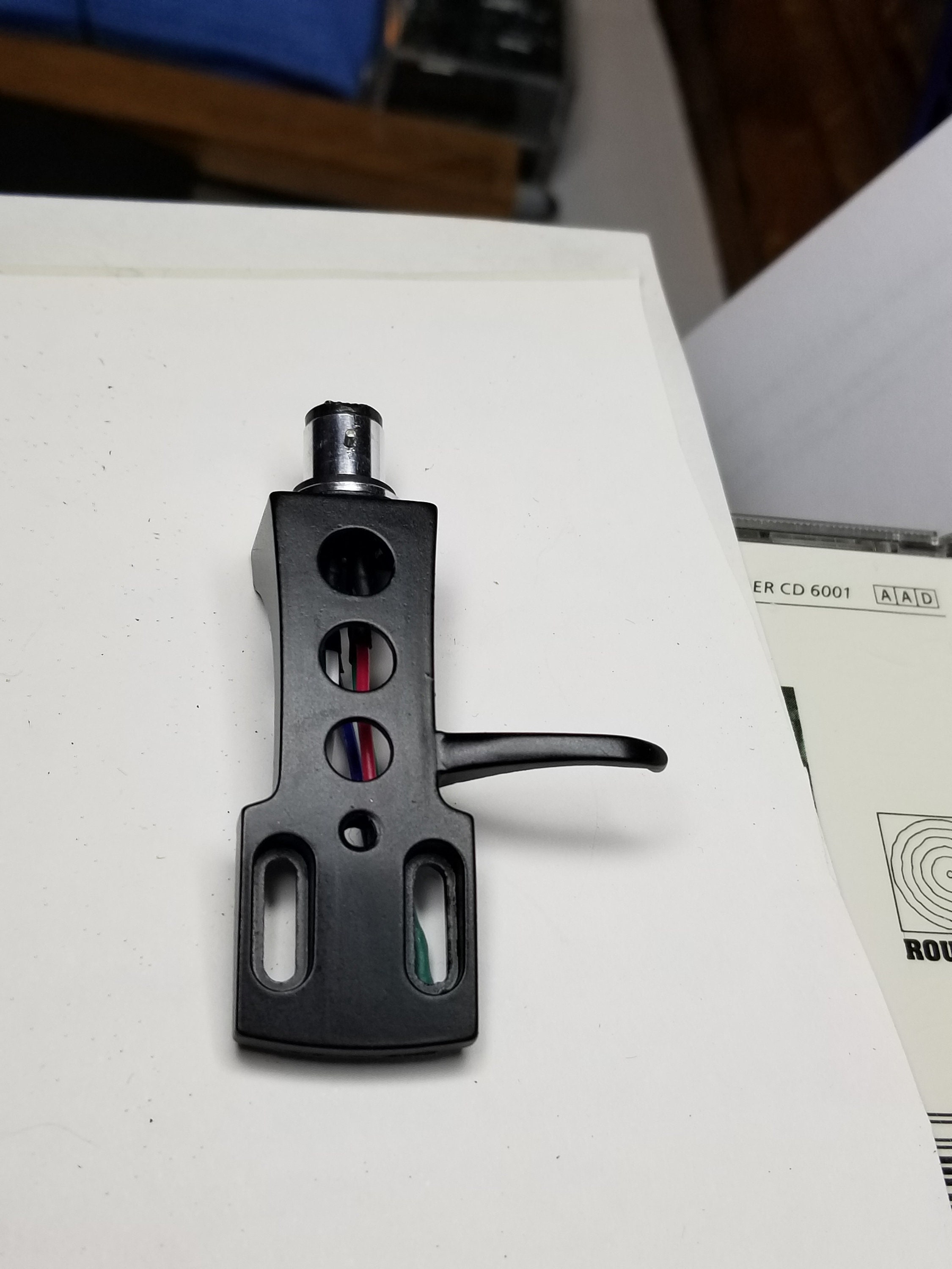 1/2" Aluminum Headshell With Lead Wires for Standard Turntables Record ...