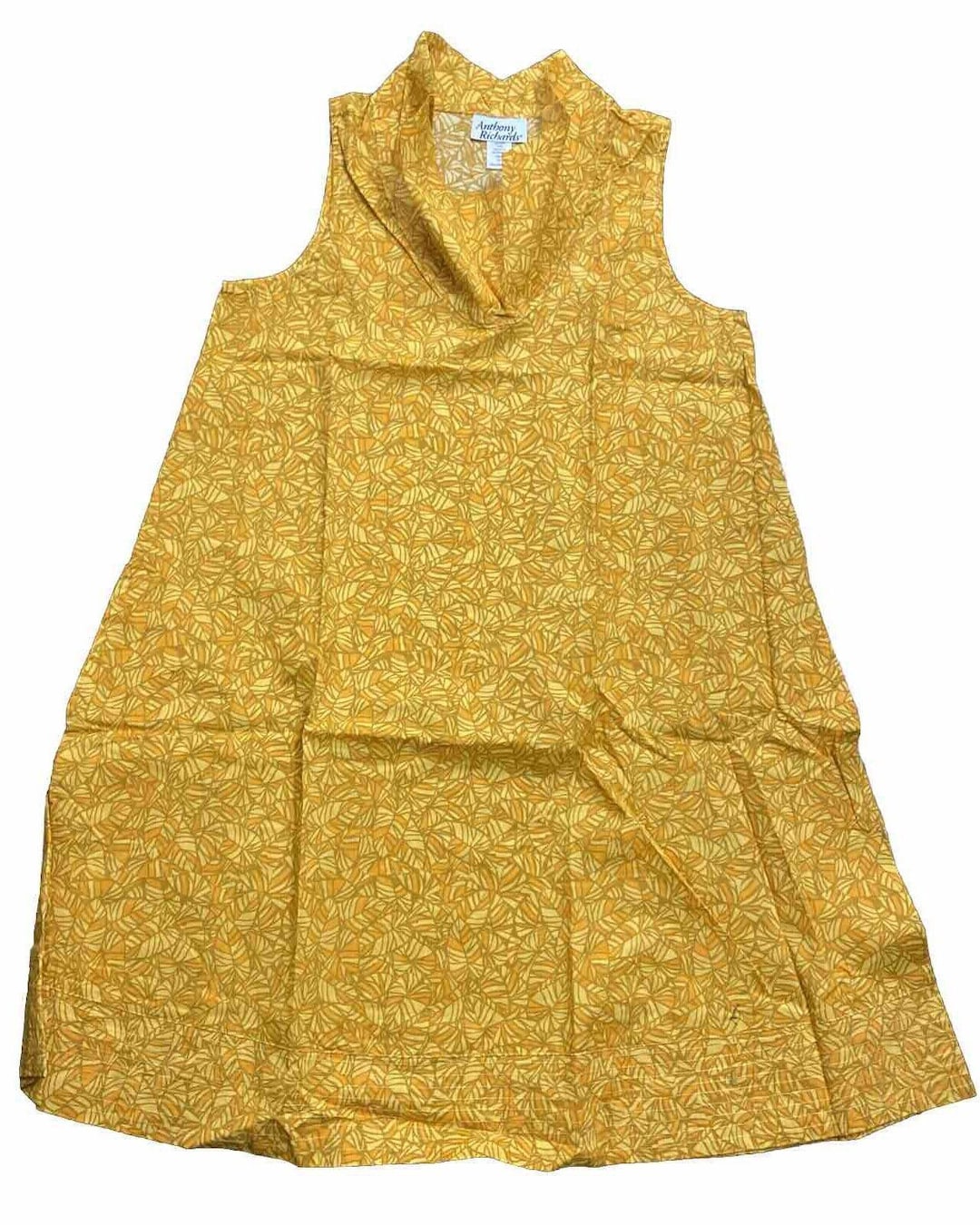 ANTHONY RICHARDS Womens Large Orange Leaf Pattern Lounge Summer House ...