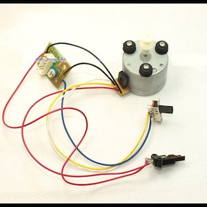 DC Turntable / Record Player Motor With Wires and Switches Analog Audio ...