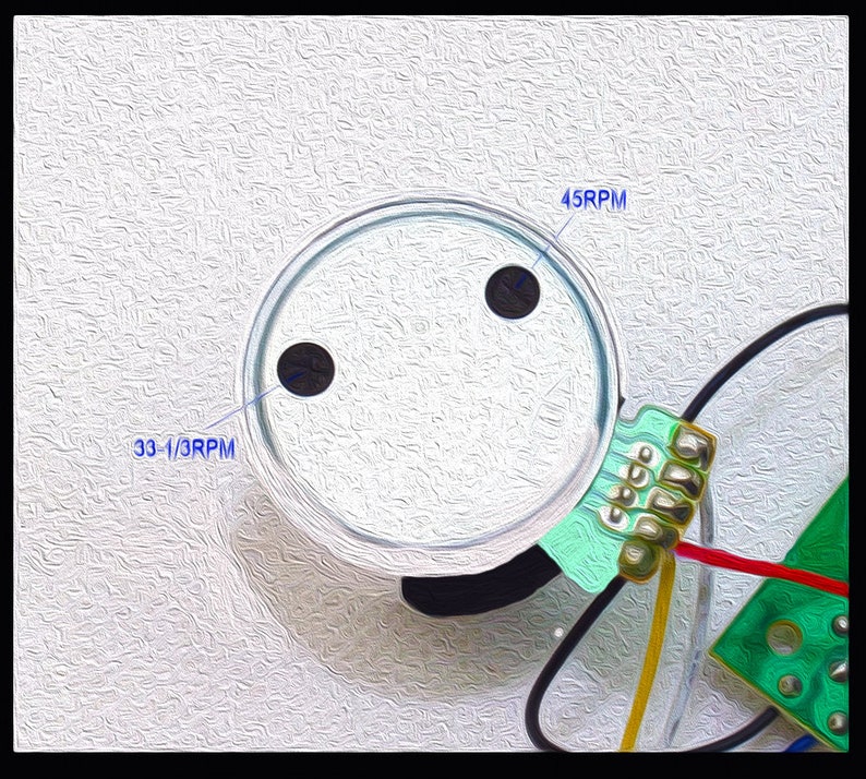 DC Turntable / Record Player Motor With Wires and Switches Analog Audio ...
