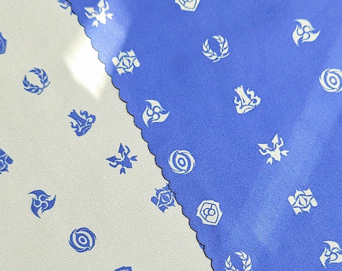 Aeon Symbols, Blue & Yellow, Double-sided Microfiber Cloth || Honkai ...