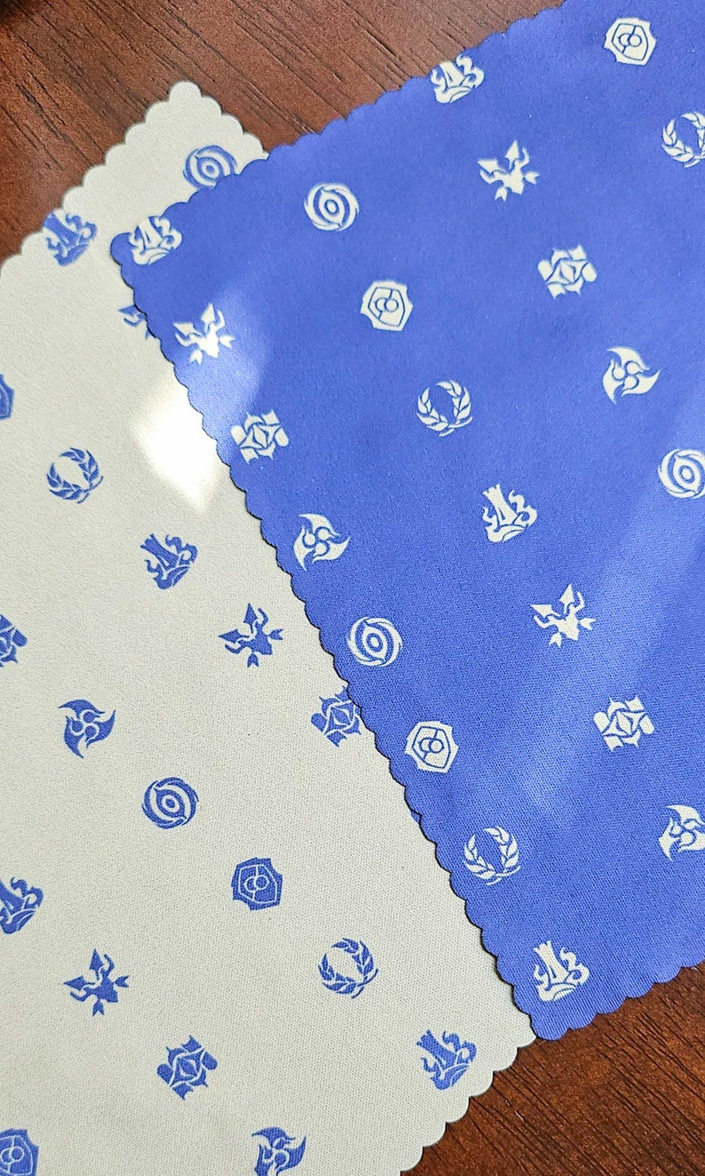 Aeon Symbols, Blue & Yellow, Double-sided Microfiber Cloth || Honkai ...