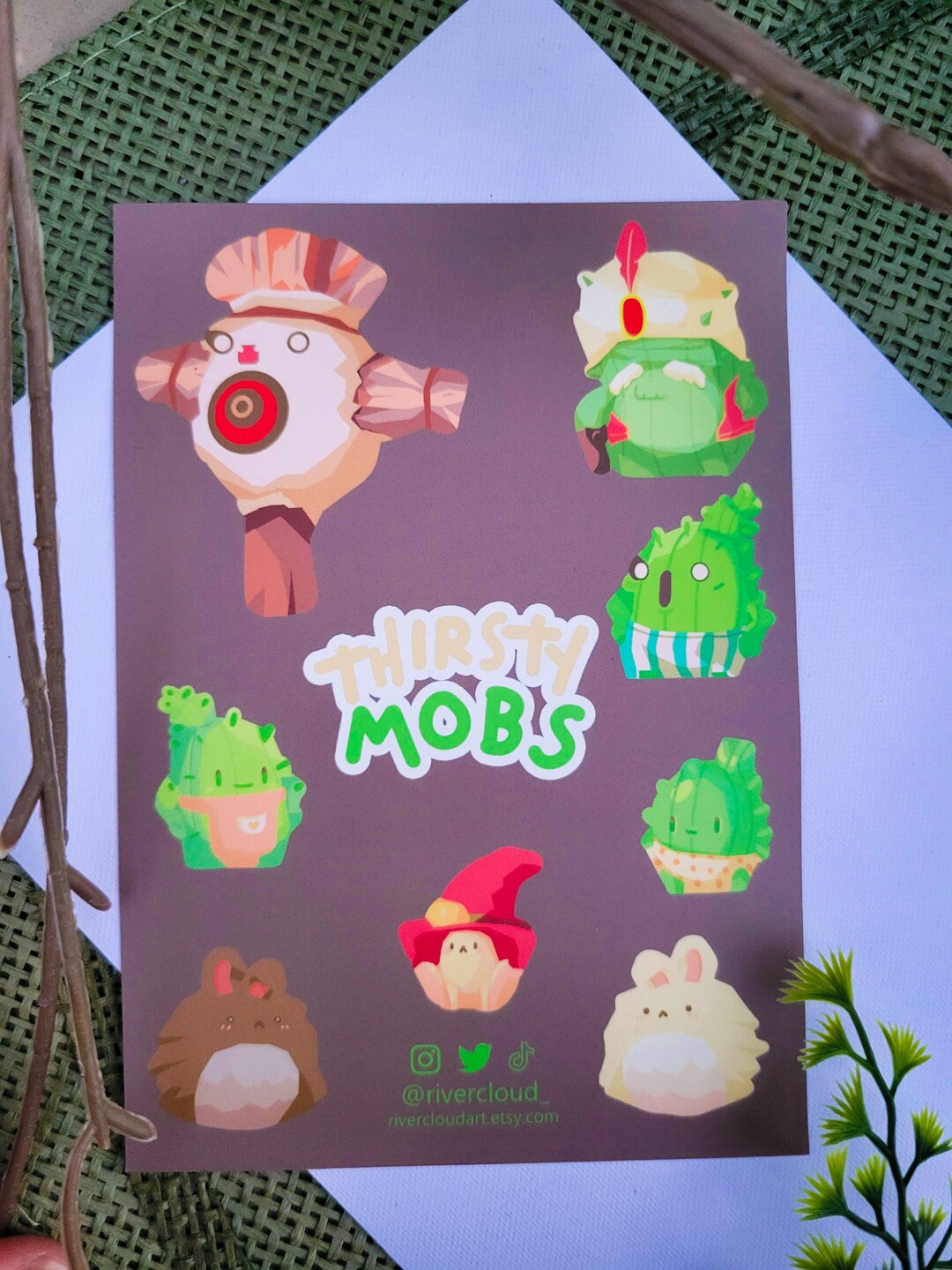 Thirsty Mobs & Friends Vinyl Sticker Sheet (maplestory) - Etsy