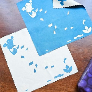 Aeon Symbols, Blue & Yellow, Double-sided Microfiber Cloth Honkai: Star ...