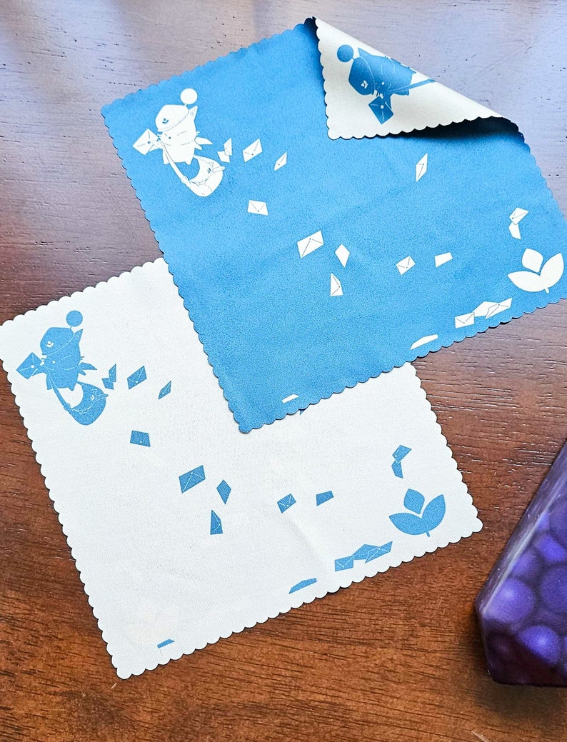 Aeon Symbols, Blue & Yellow, Double-sided Microfiber Cloth Honkai: Star ...