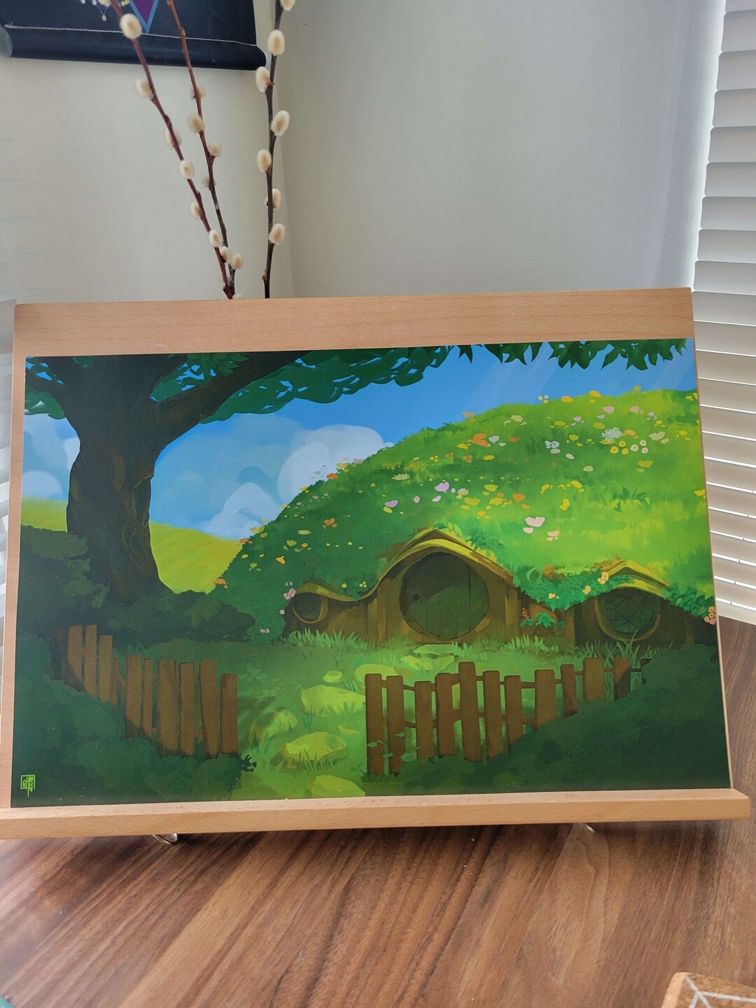 Hobbit Home on the Glade lotr-inspired Fantasy Landscape Art Print - Etsy