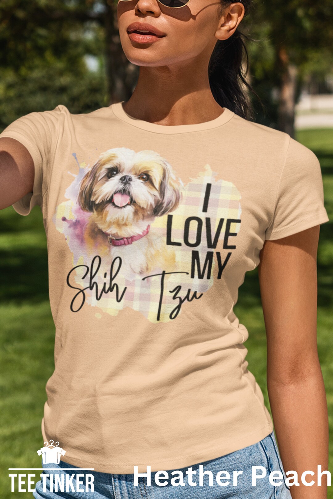 I Love My Shih Tzu T-shirt, V-neck, Sweatshirt or Racerback Tank Top ...