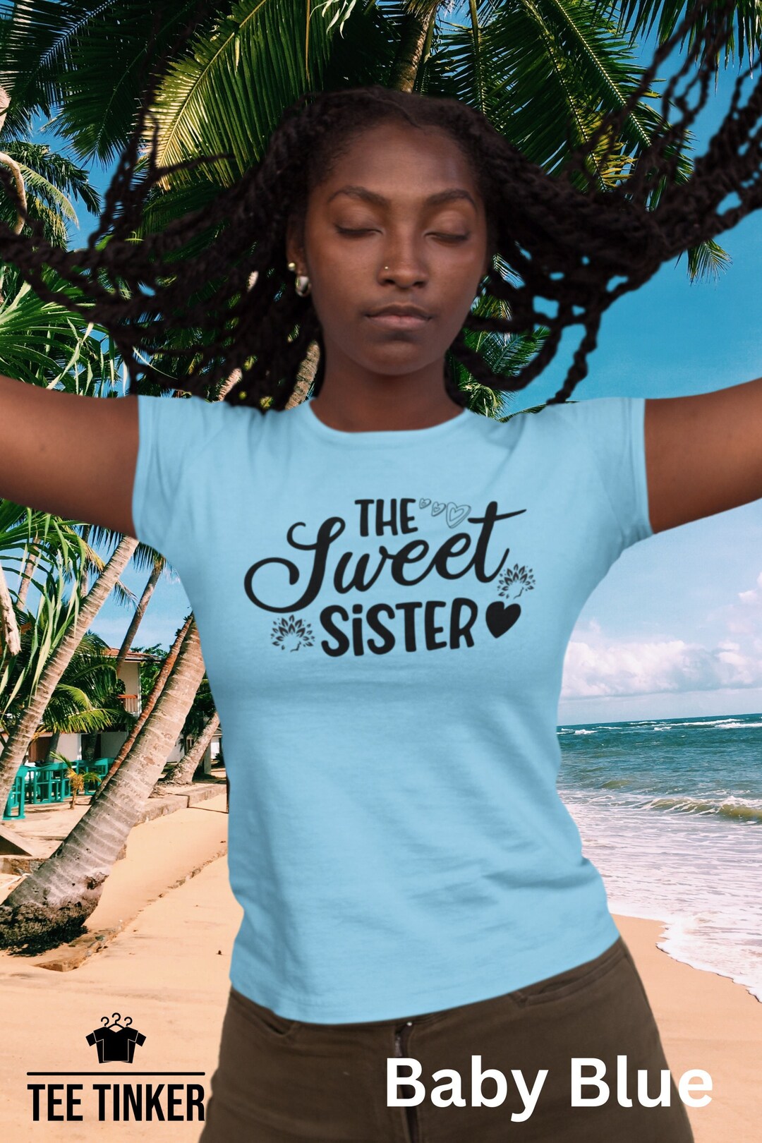 The Sweet Sister Shirt, Big Sister Shirt, Little Sister, Sister Gift, Cheer Sister, Sister in ...