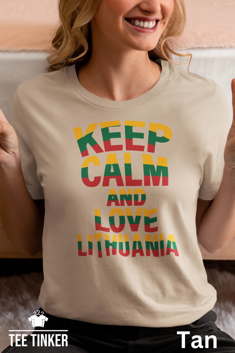Keep Calm and Love Lithuania T-shirt, V-neck, Sweatshirt or Racerback ...