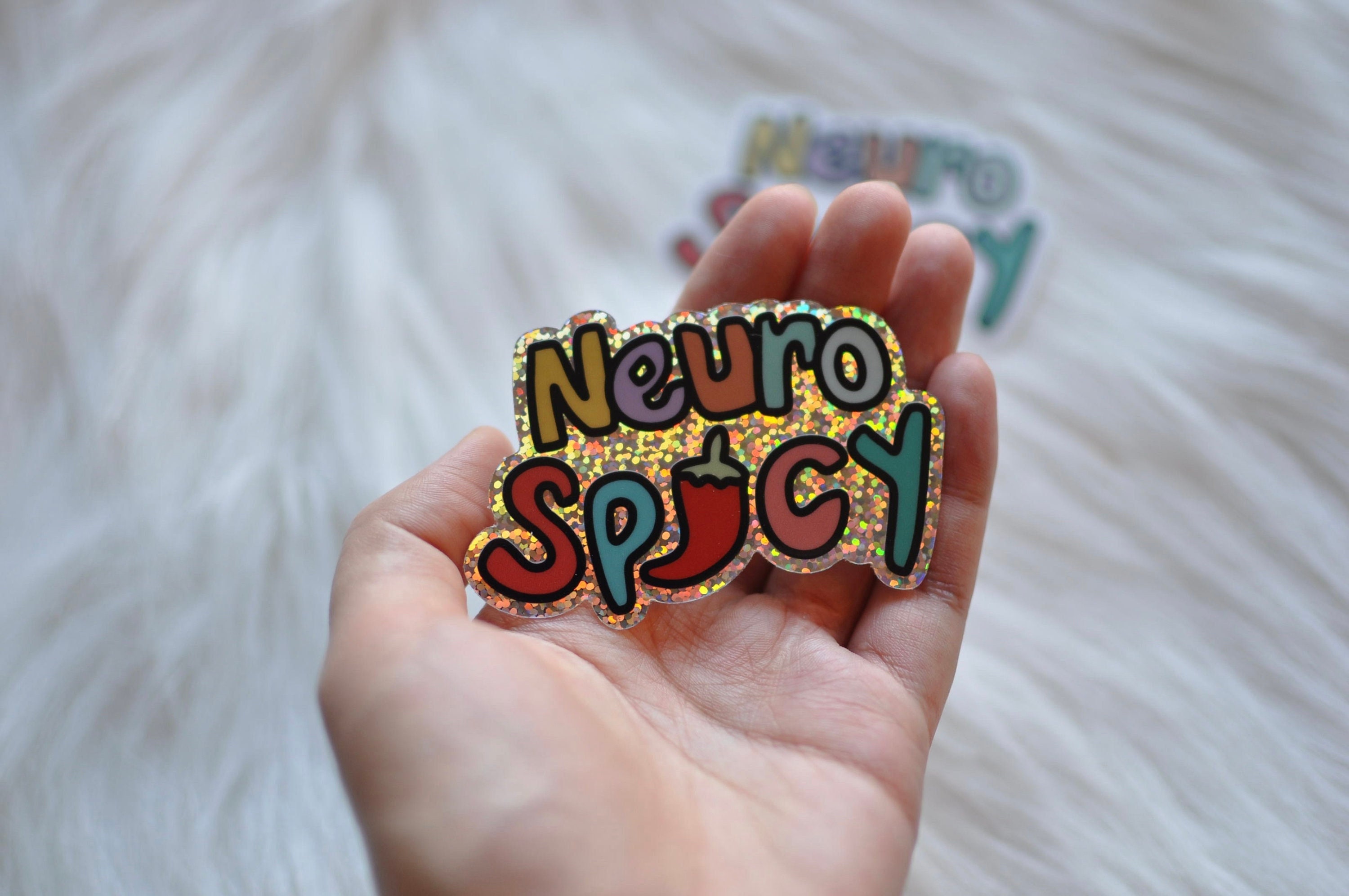 Neuro Spicy Sticker Self Care Mental Health Awareness Sticker ...