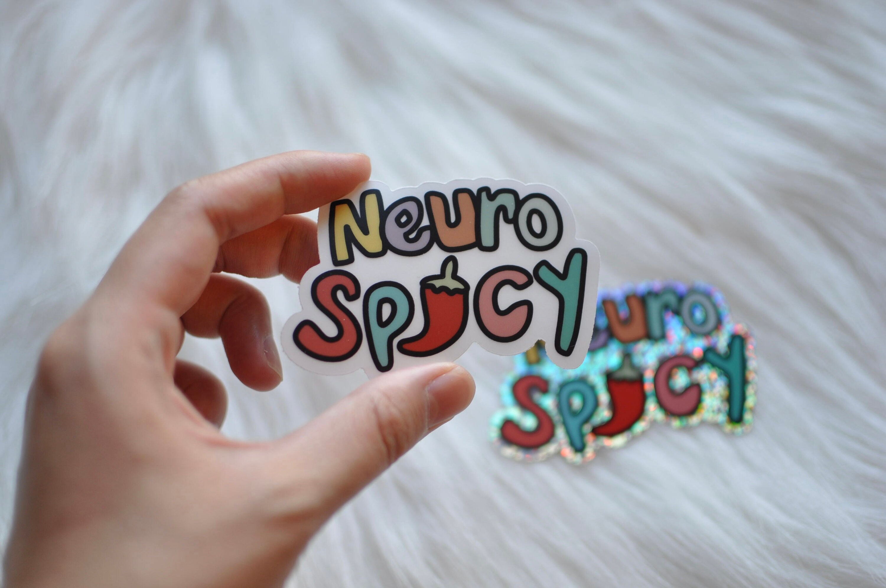 Neuro Spicy Sticker Self Care Mental Health Awareness Sticker ...