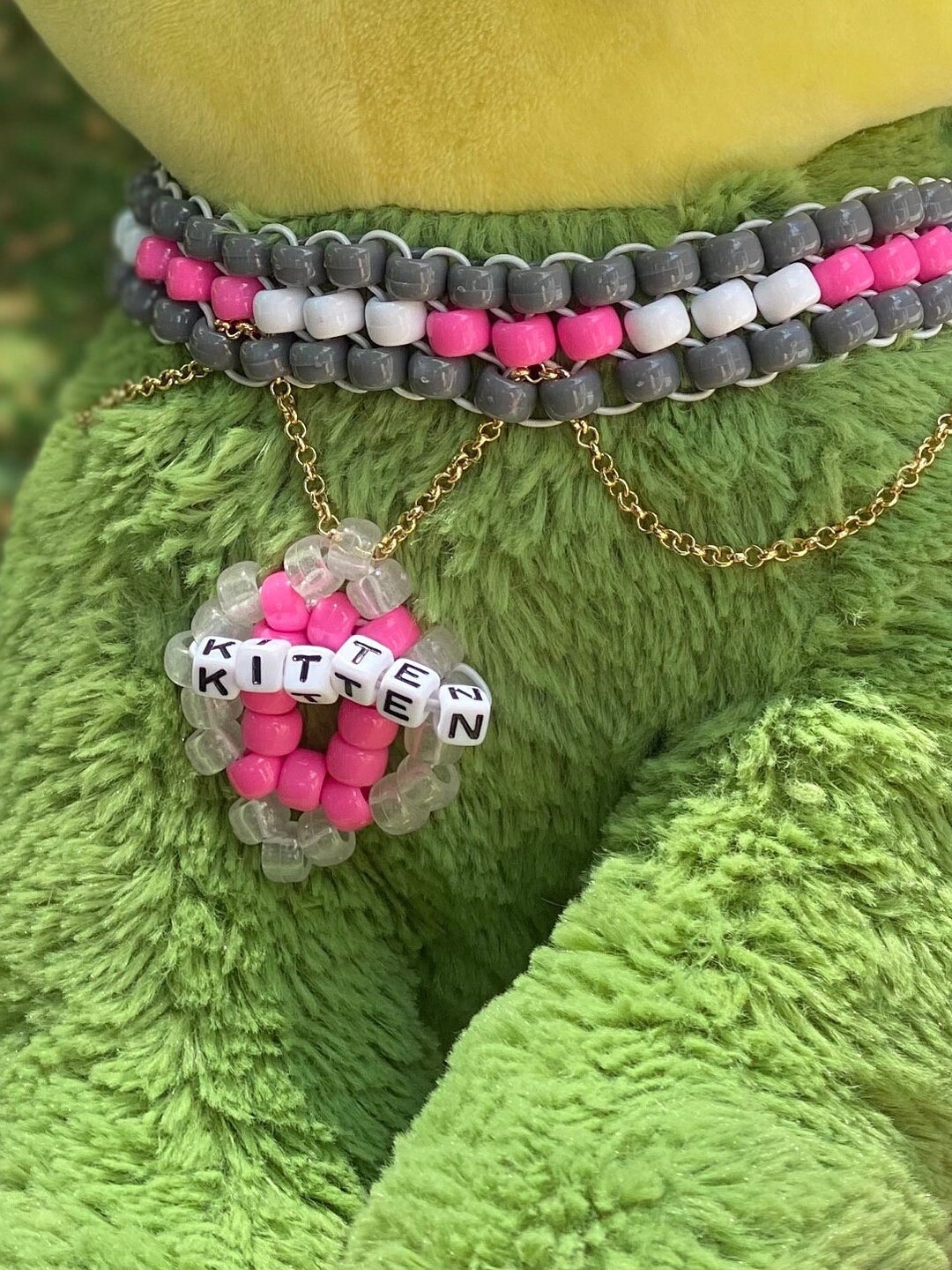 KITTEN KANDI CHOKER Pet Play / Aesthetic - Etsy