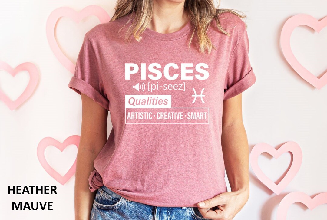 Pisces Shirt, Horoscope T-shirt, Pisces Gift Shirt, Astrological Sign ...