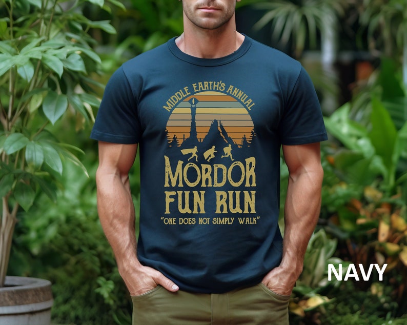Mordor Fun Run T-shirt, Middle Earth Annual Race, Hobbit Gift Tee - Etsy