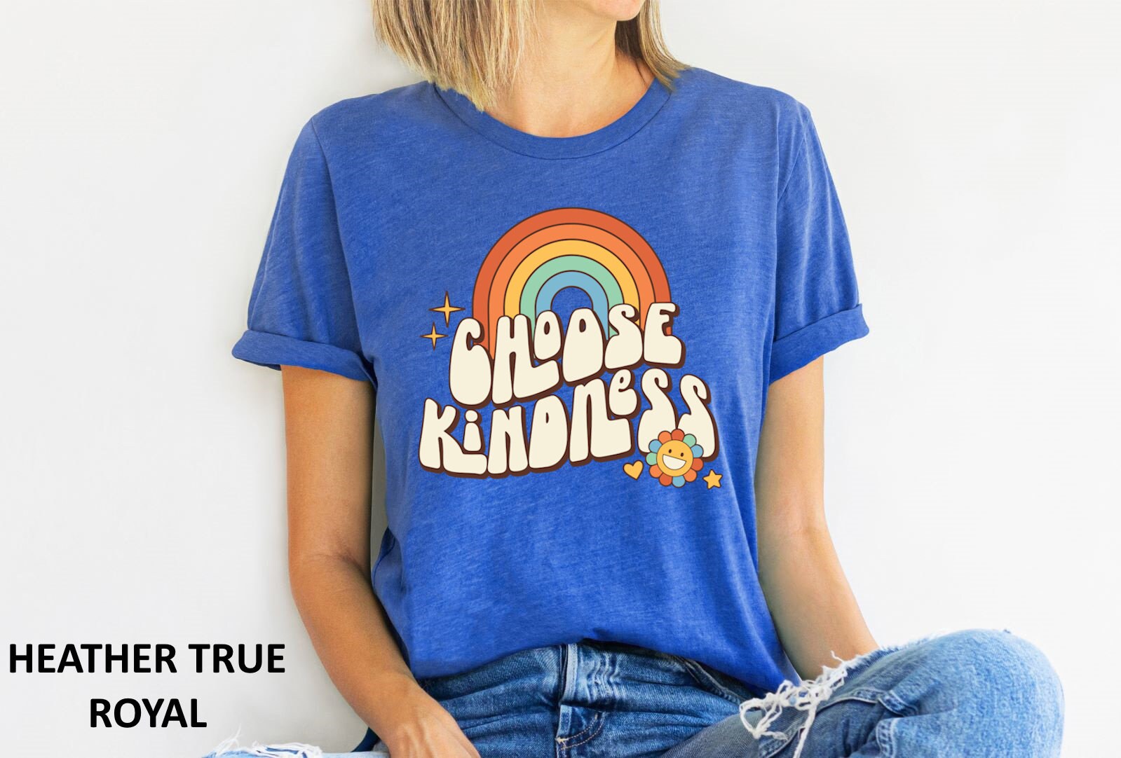 Retro Choose Kindness Shirt Rainbow Choose Kindness Shirt - Etsy