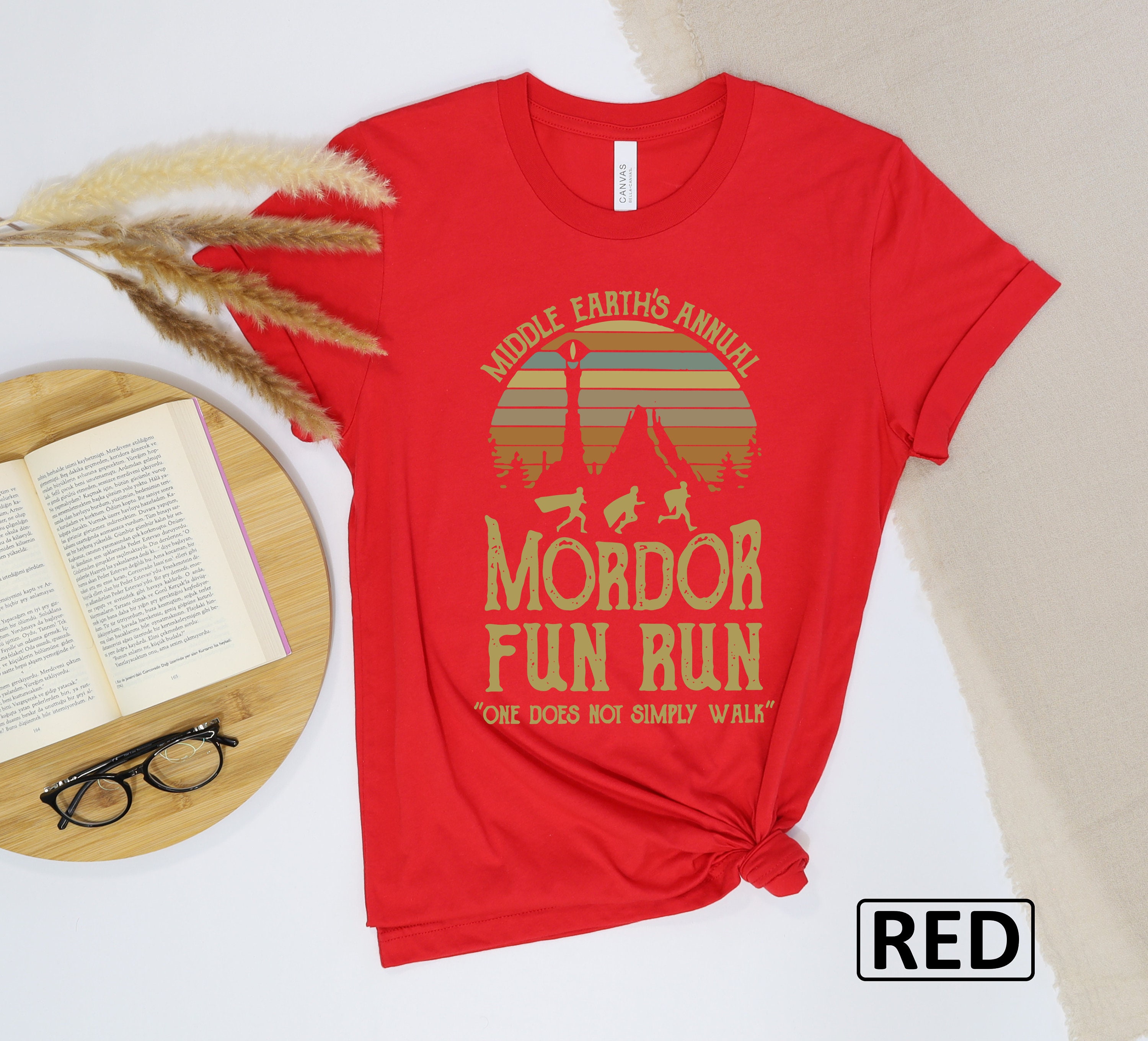 Mordor Fun Run T-shirt, Middle Earth Annual Race, Hobbit Gift Tee - Etsy