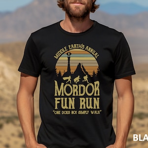 Mordor Fun Run T-shirt, Middle Earth Annual Race, Hobbit Gift Tee - Etsy