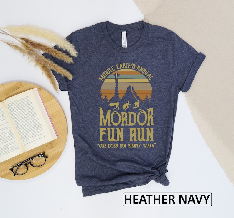 Mordor Fun Run T-shirt, Middle Earth Annual Race, Hobbit Gift Tee - Etsy
