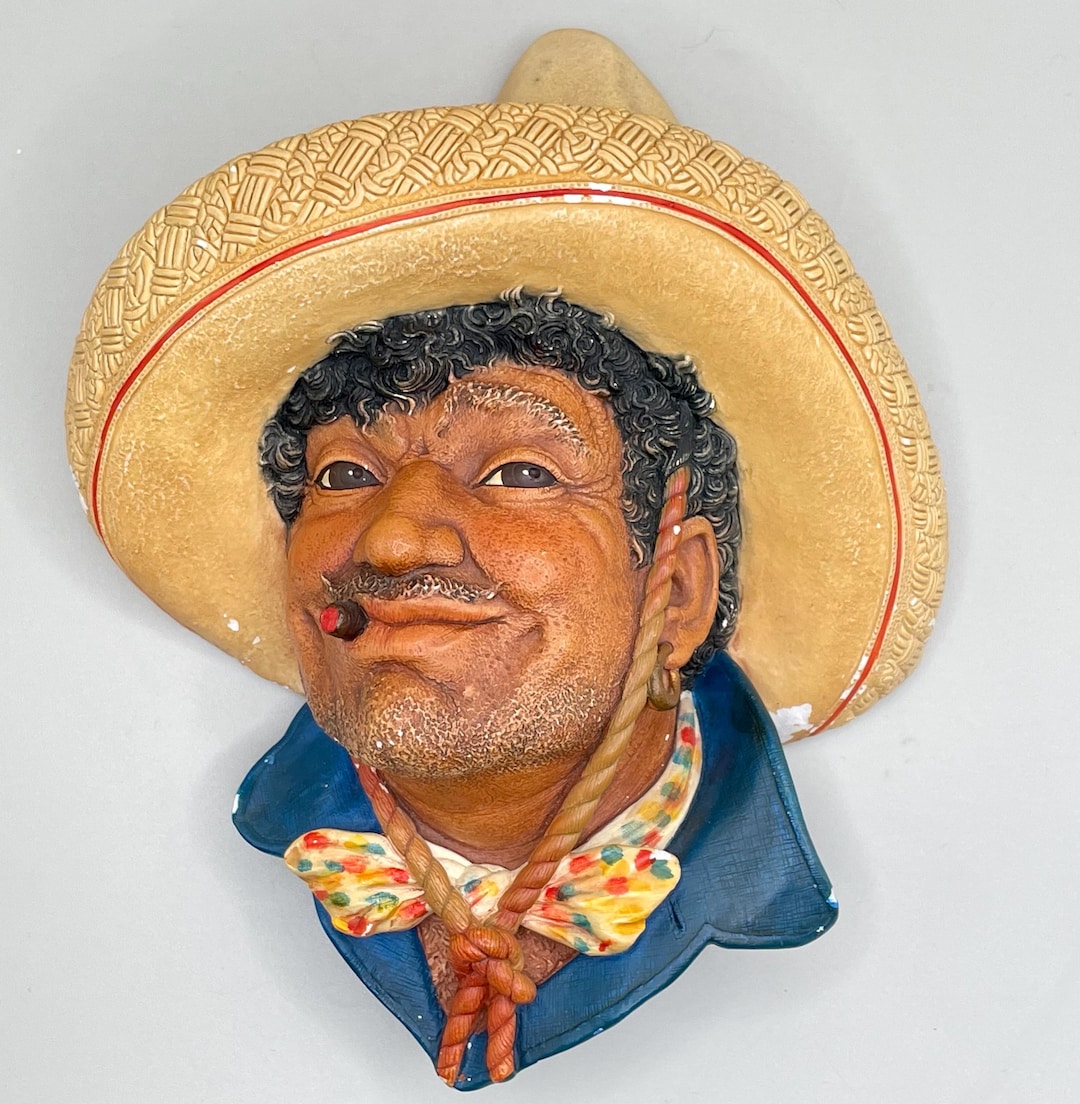 Vintage Bossons "pancho" Chalkware Head - Mexican Revolutionary Leader ...