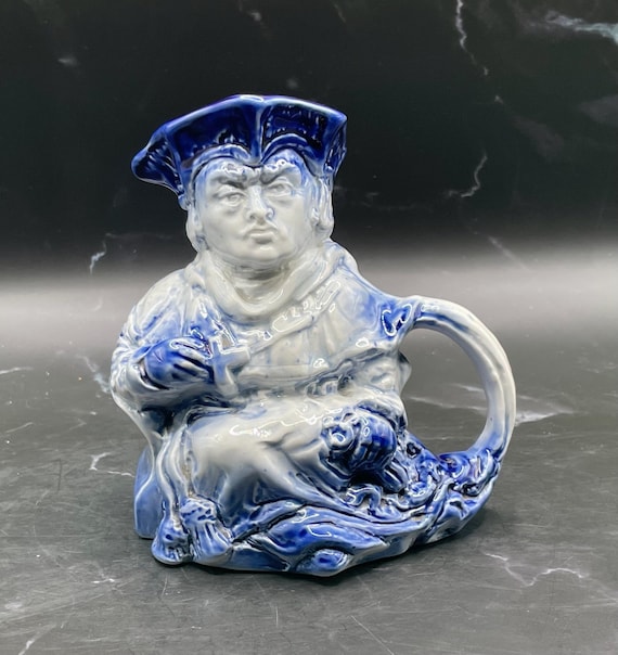 Blue And White Toby Jug
