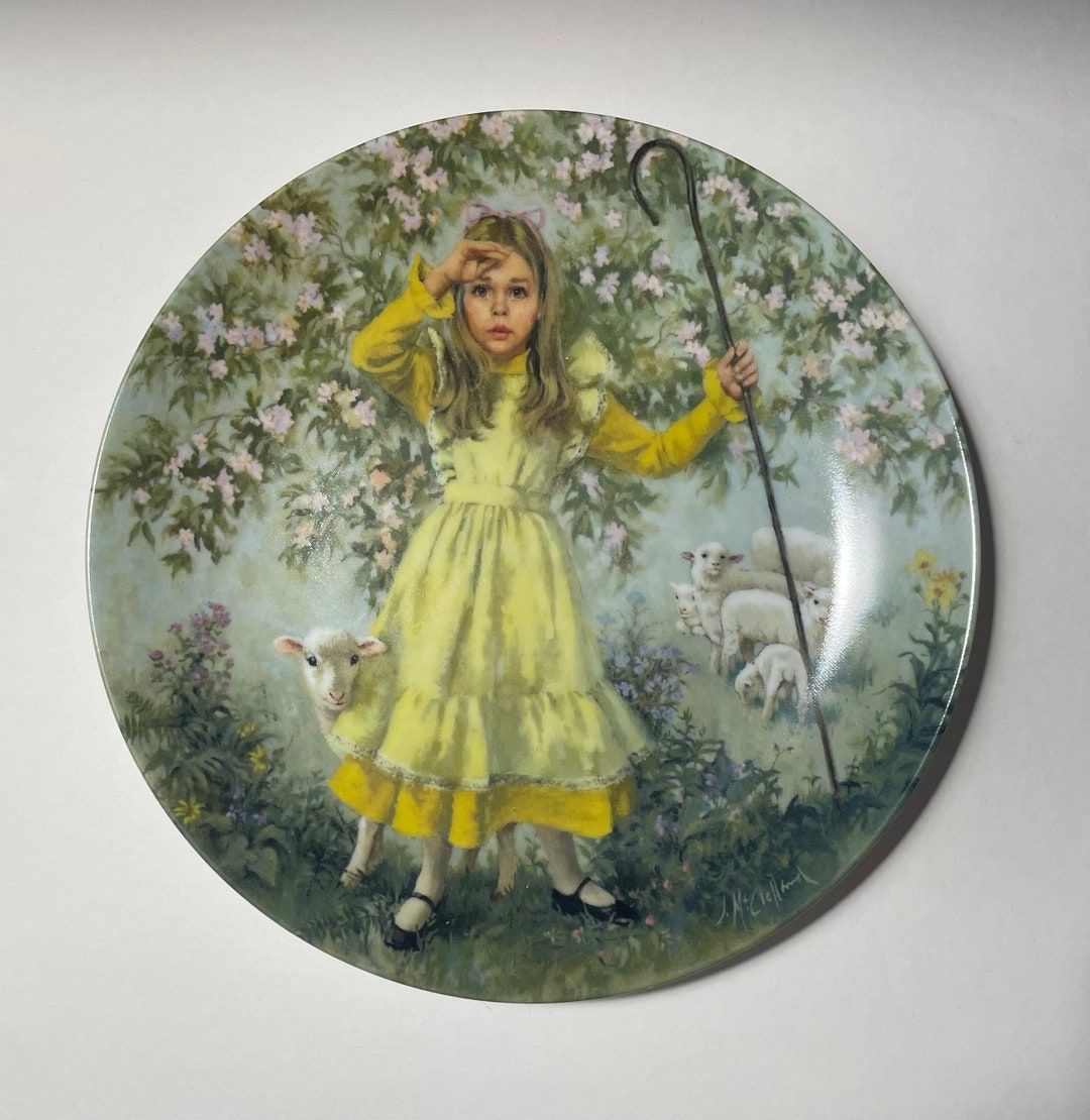 Vintage 1980's Reco little Bo Peep Mother Goose Series Plate 5 Limited ...