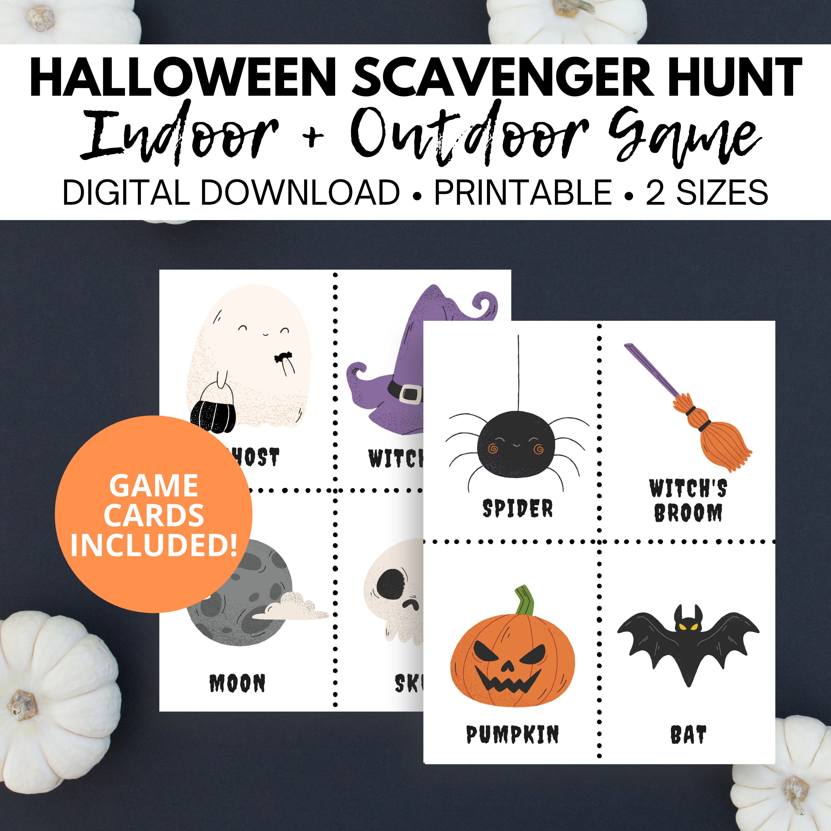 Spooky Halloween Scavenger Hunt Printable Game for Kids | Fun Party ...
