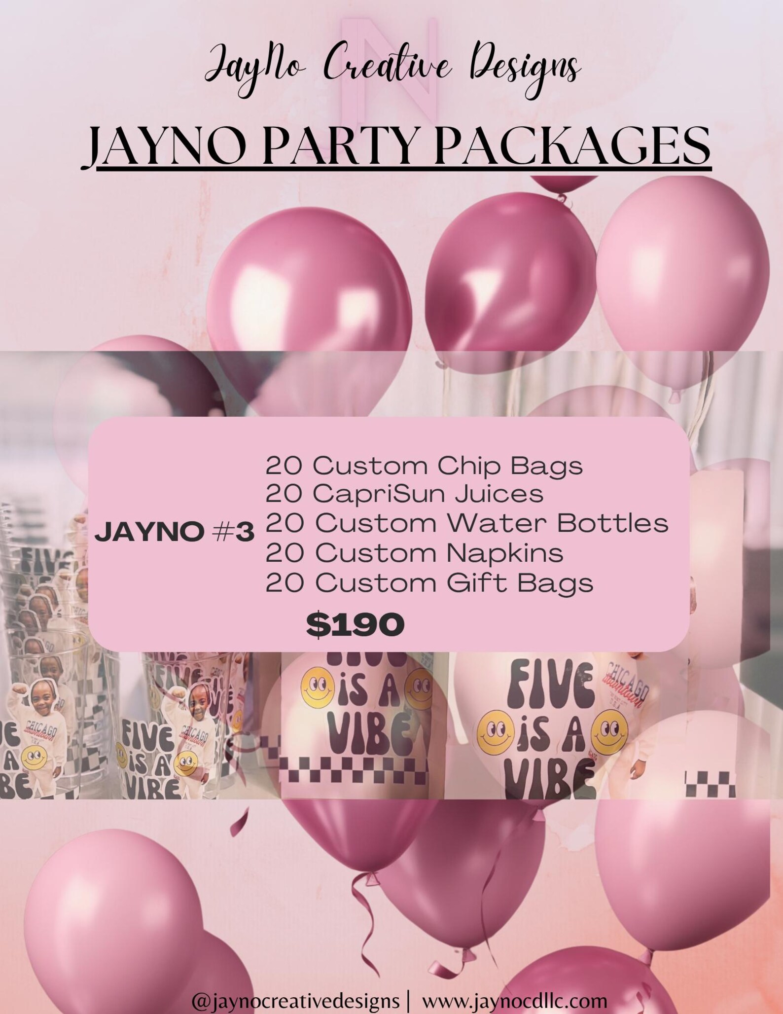 Jayno Custom Party Packages - Etsy