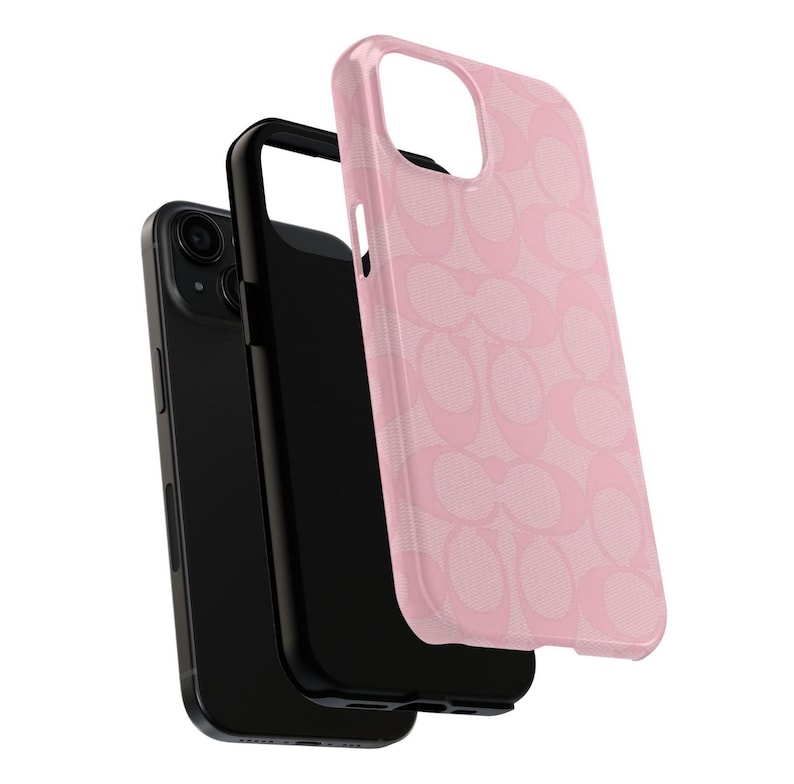 Coach-tough Phone Cases in Elegant Pink Pattern | Durable, Cute, Unique ...