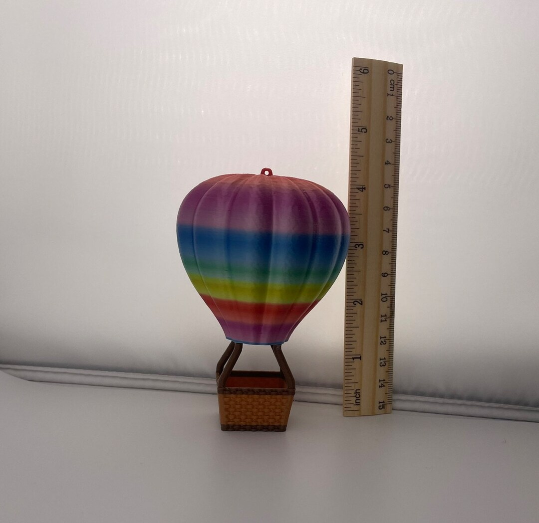 3D Printed Hot Air Balloon Ornament FREE SHIPPING - Etsy