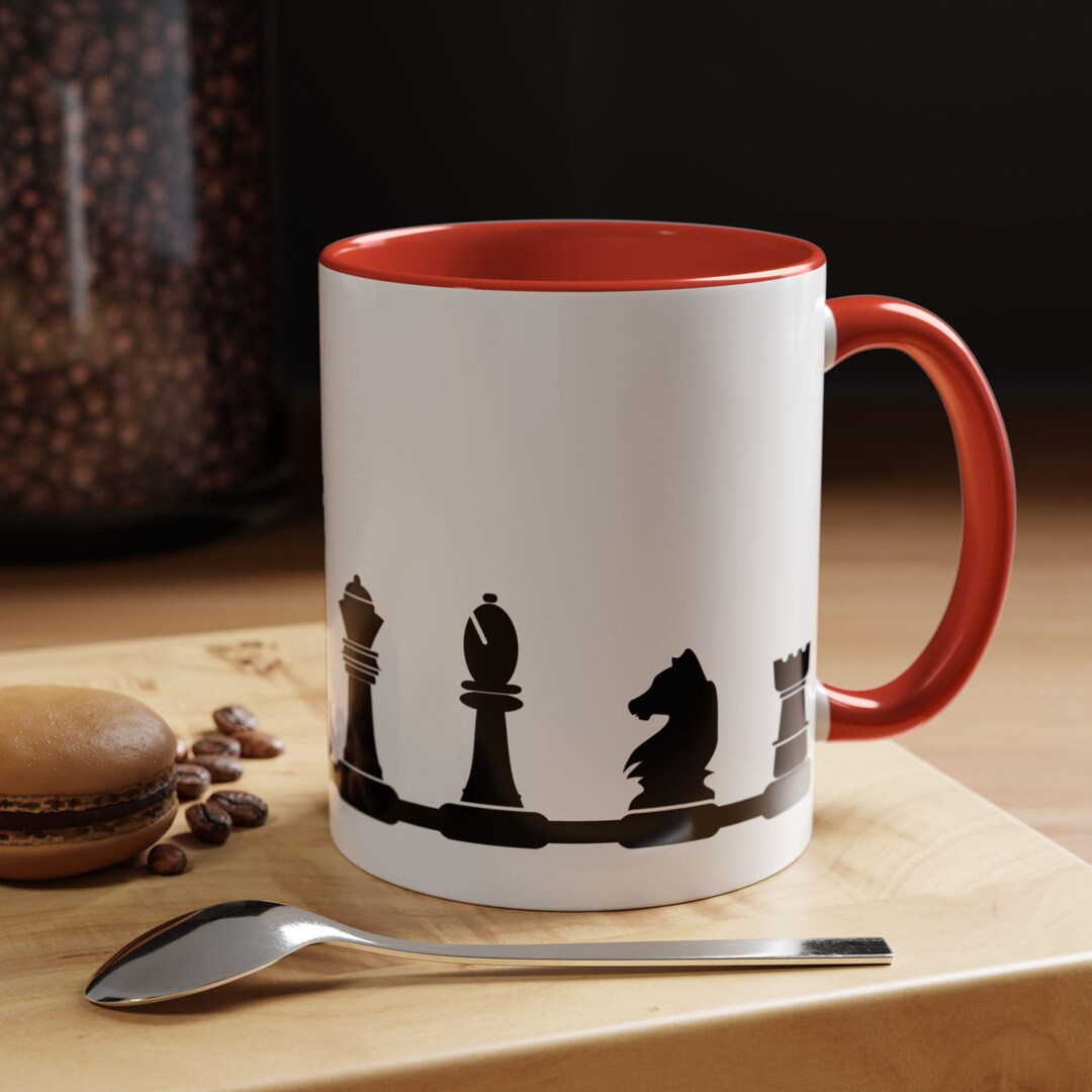 Chess Pieces Coffee Mug, Gift for Chess Lover - Etsy