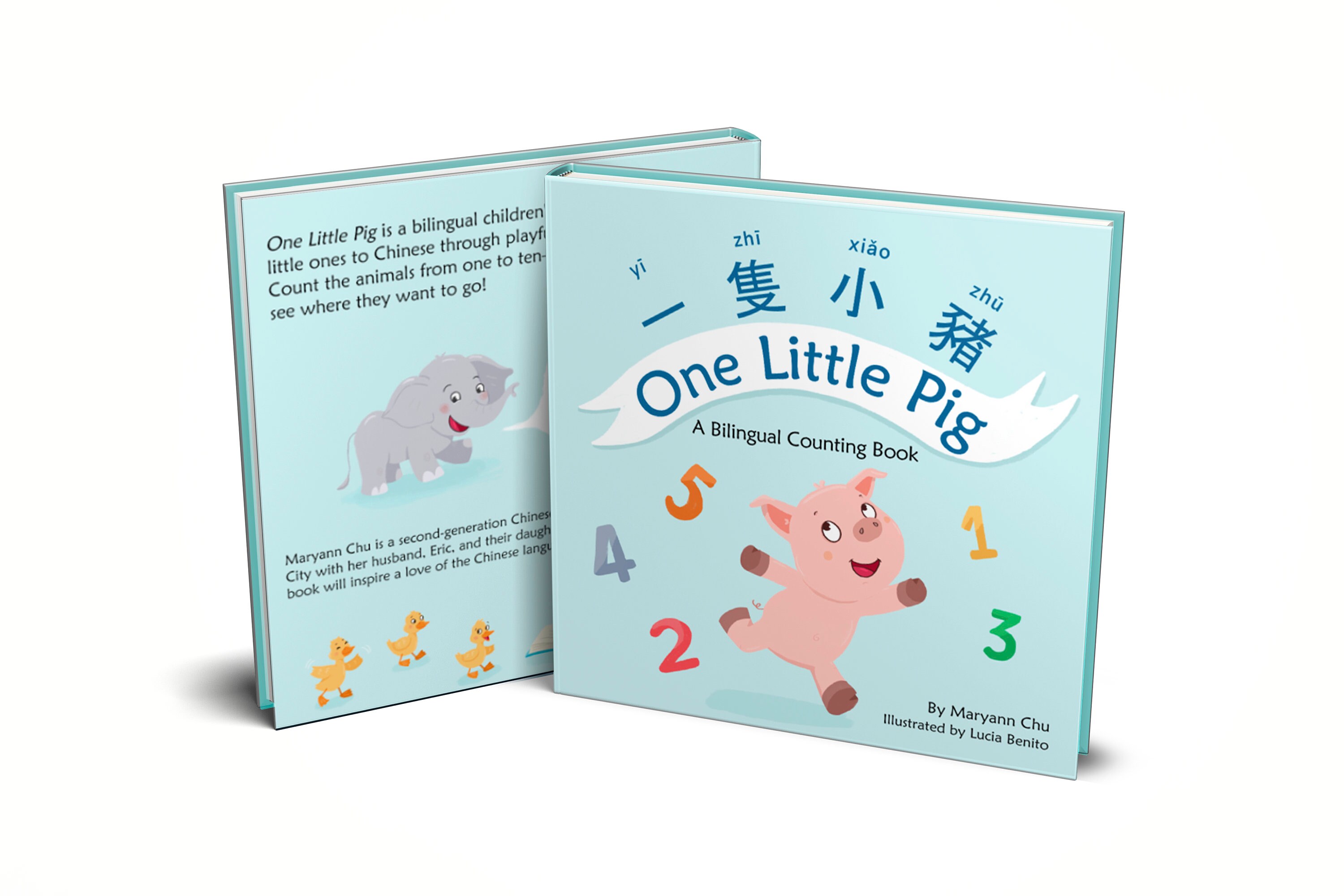 Bilingual Counting Book + Pig Plushie. Written in Simplified Chinese ...
