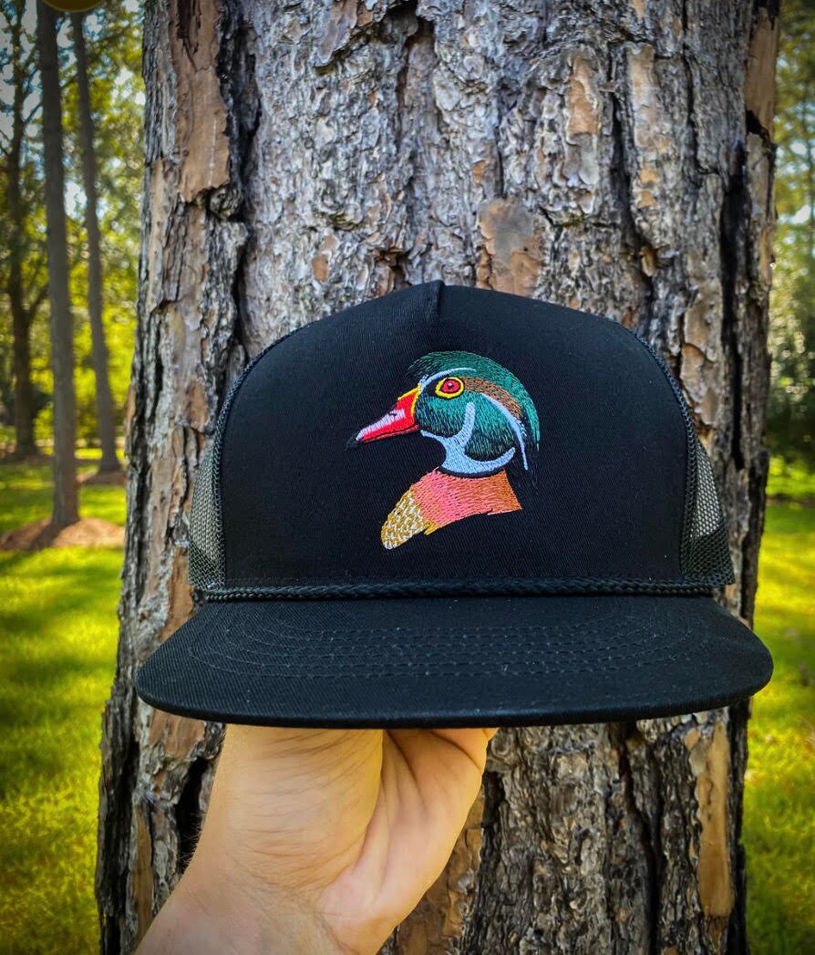 Wood Duck Black Rope Hat - Etsy