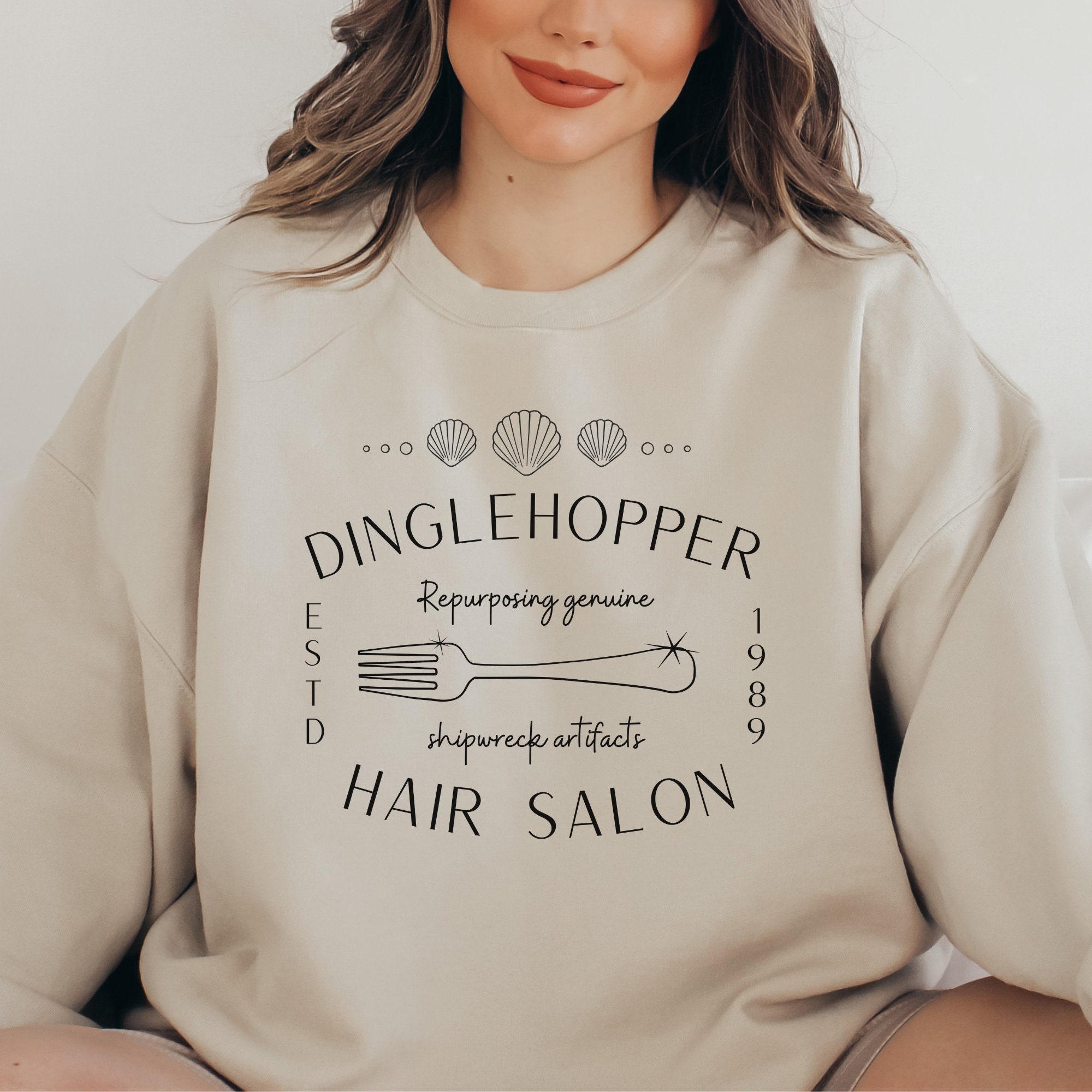 The Little Mermaid Dinglehopper Hair Salon Unisex Sweatshirt - Etsy