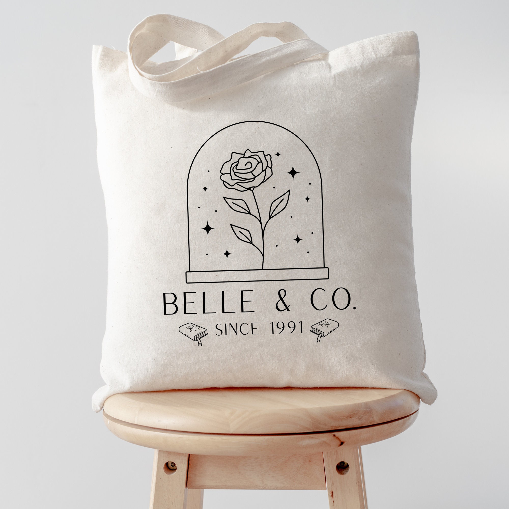 Belle & Co. Tote Bag, Beauty and the Beast Tote Bag, Enchanted Rose ...