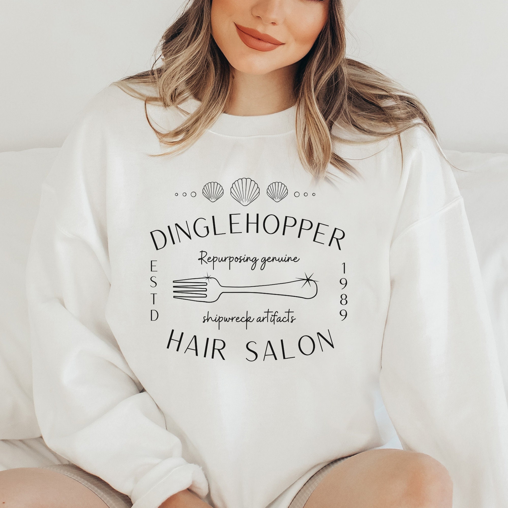 The Little Mermaid Dinglehopper Hair Salon Unisex Sweatshirt - Etsy