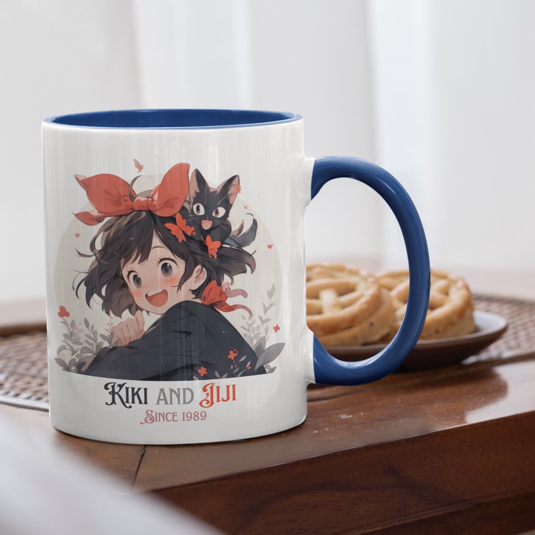 Kiki's Delivery Service Inspired Kiki and Jiji Mug Coffee Mug, 11oz - Etsy