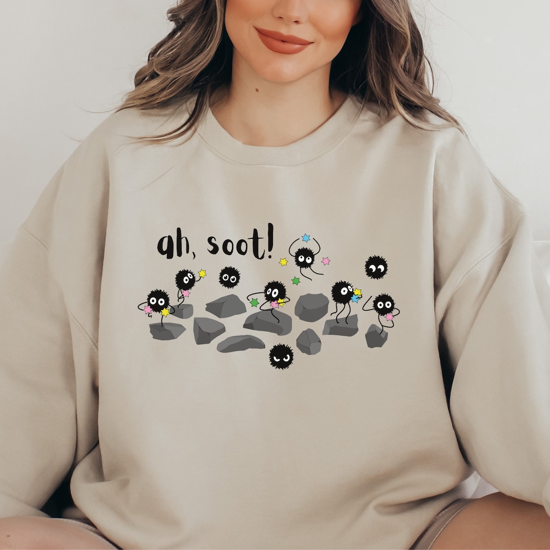 Spirited Away Inspired Soot Sprite 'ah, Soot' Unisex Sweatshirt - Etsy