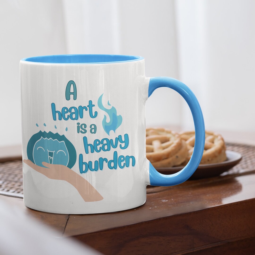 Howl's Moving Castle Inspired Calcifer A Heart's A Heavy Burden Coffee ...