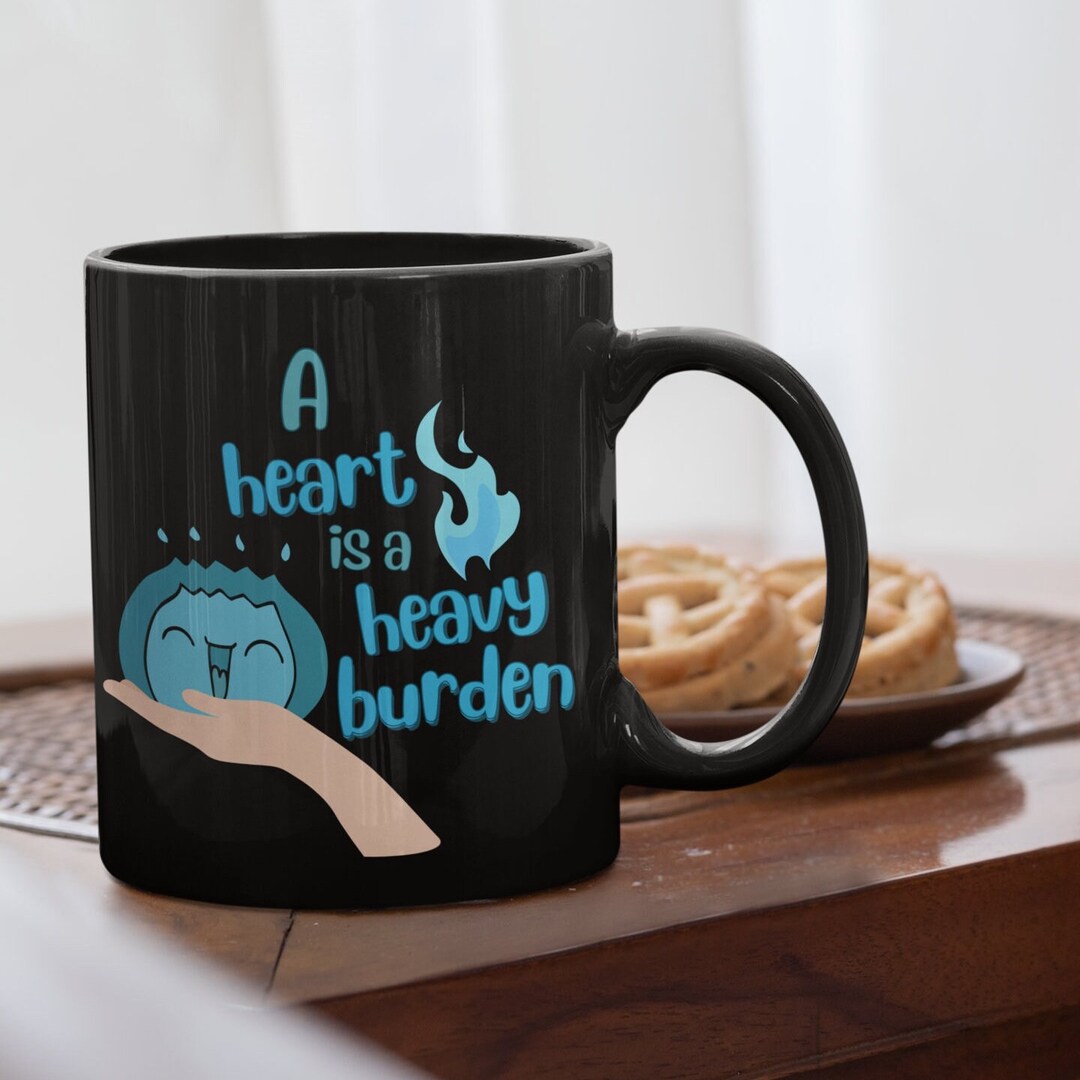 Howl's Moving Castle Inspired Calcifer A Heart's A Heavy Burden 11oz ...