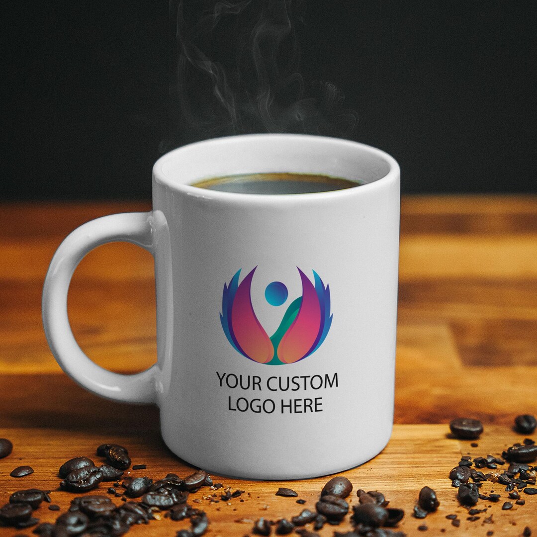 Personalized Logo Coffee Mug, Custom Logo Cup, Custom Mug, Team Logo ...