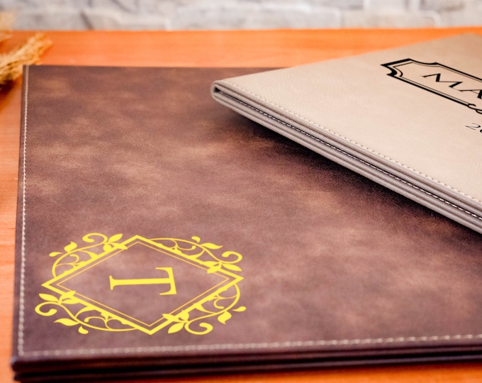 Engraved Flapped Portfolio, Personalized Laser Engraved Portfolio ...
