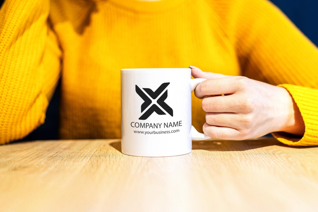 Custom Company Logo Coffee Mug, Personalized Logo Cup, Custom Mug ...