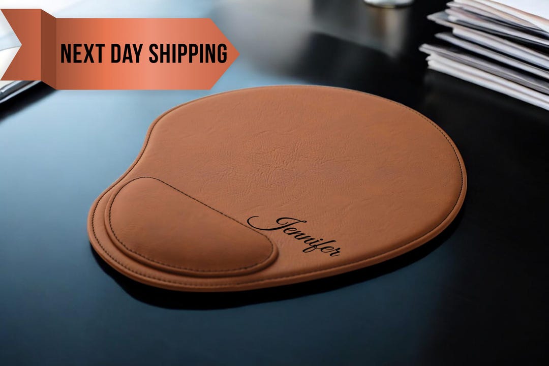 Personalized Mousepad, Leather Mousepad, Custom Mousepad, Cute Mouse ...
