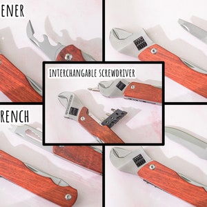 Personalized Multi Wrench Tool, Custom Multi Tool for Dad, Wooden Multi ...