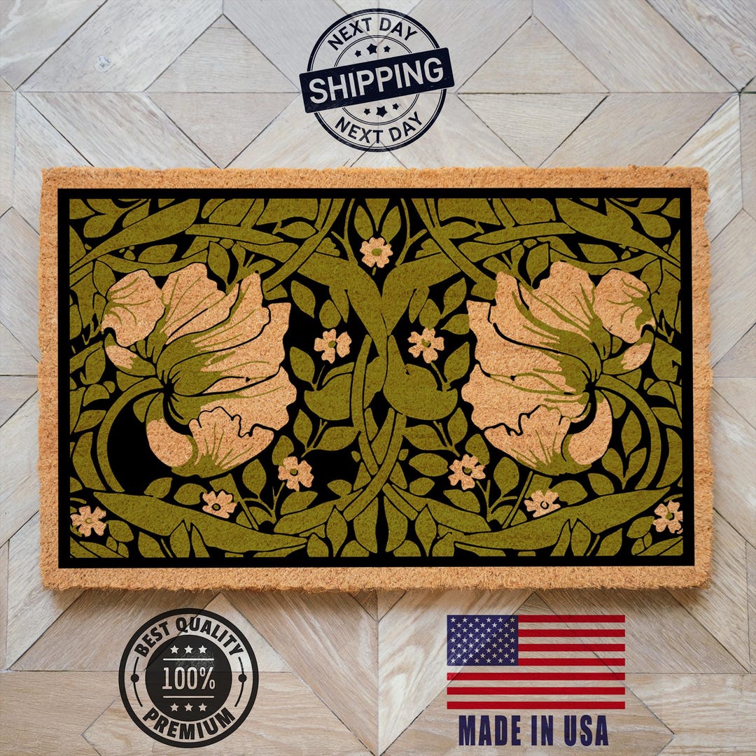 Flower Garden Doormat, Front Door Mat, Farmhouse Decor, Housewarming ...