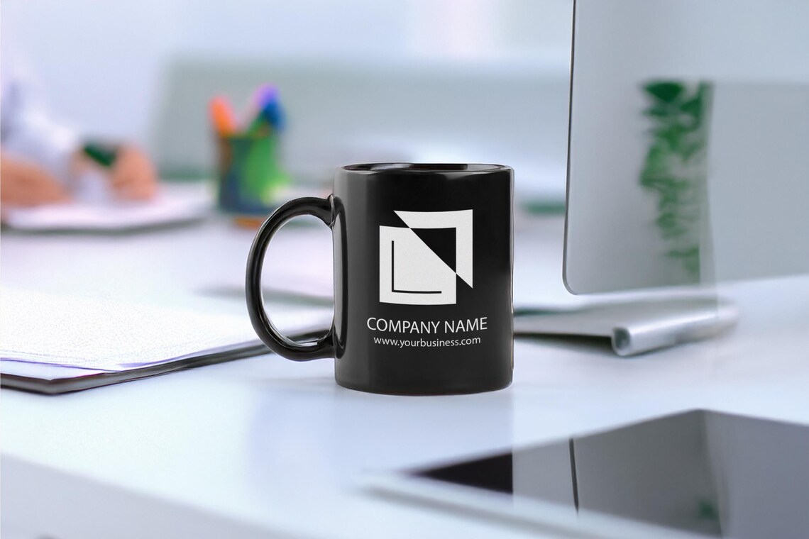 Custom Company Logo Coffee Mug, Personalized Logo Cup, Custom Mug ...